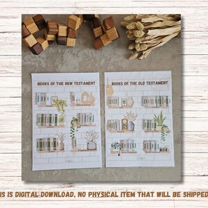 Books of the Bible Printable Memory Game Bundle, Sunday School Lesson ...