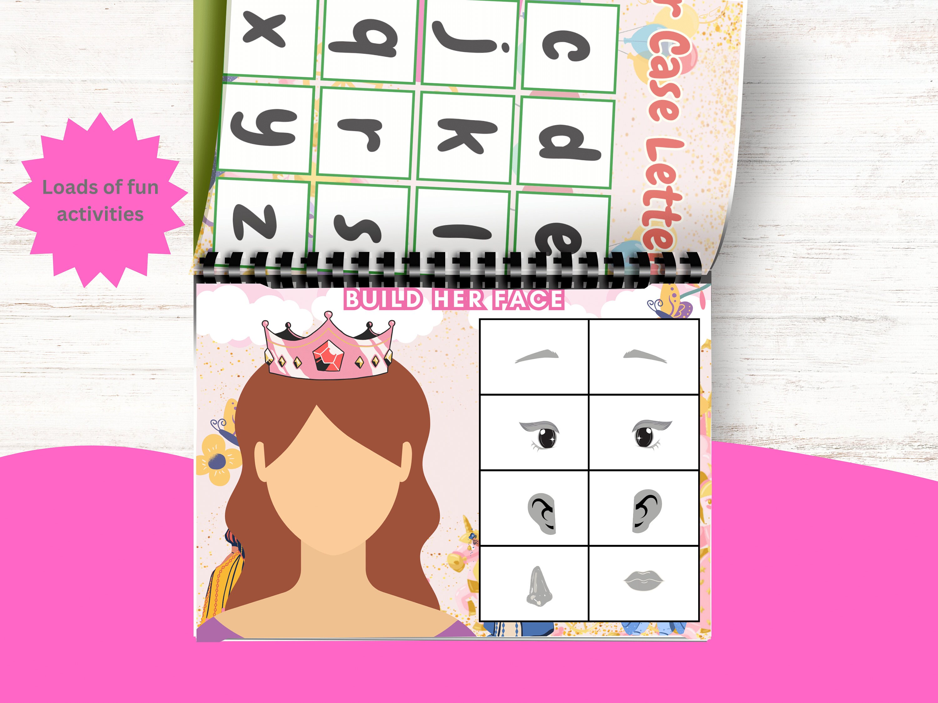 Princess Theme Toddler Early Learner Busy Book Printable Montessori ...