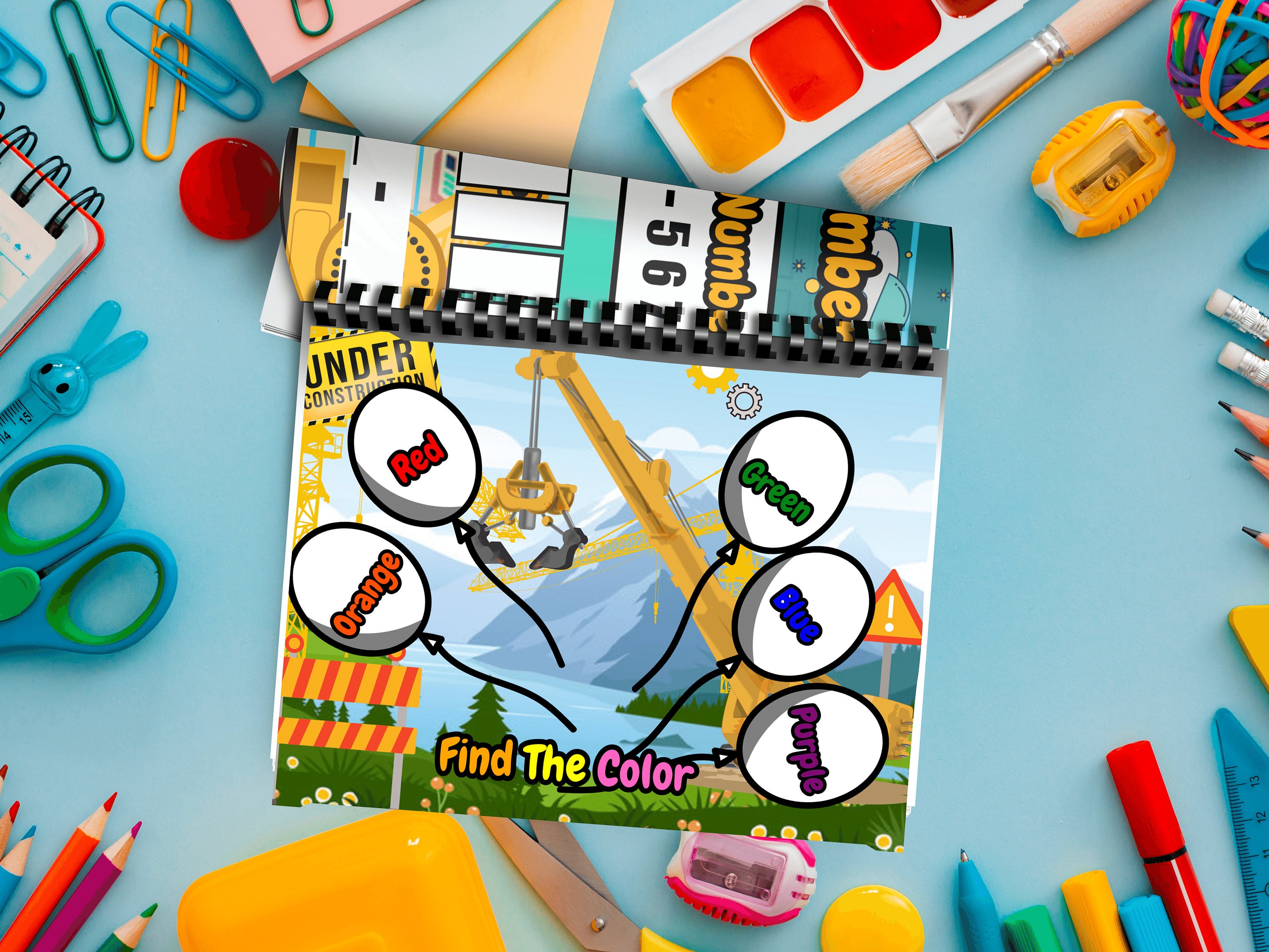 Construction Themed Busy Book / Printable / Preschool Curriculum ...