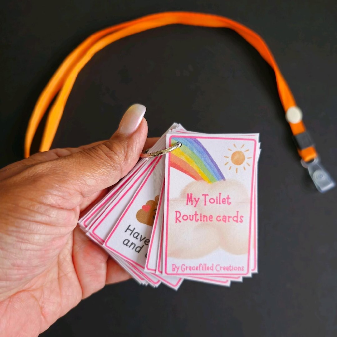 Girls' Toilet Routine Cards: Special Needs, Autism Visual Aid - Etsy