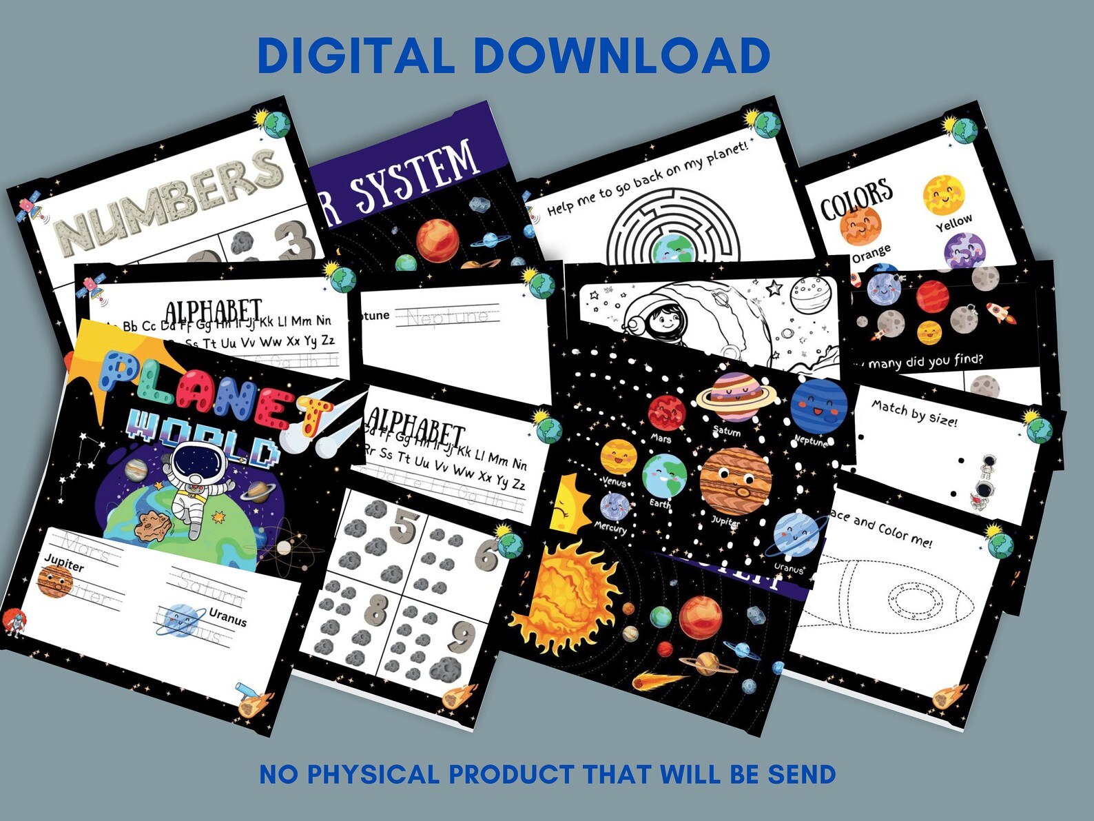 Solar System Busy Book Outer Space Learning Binder Personalized Space ...