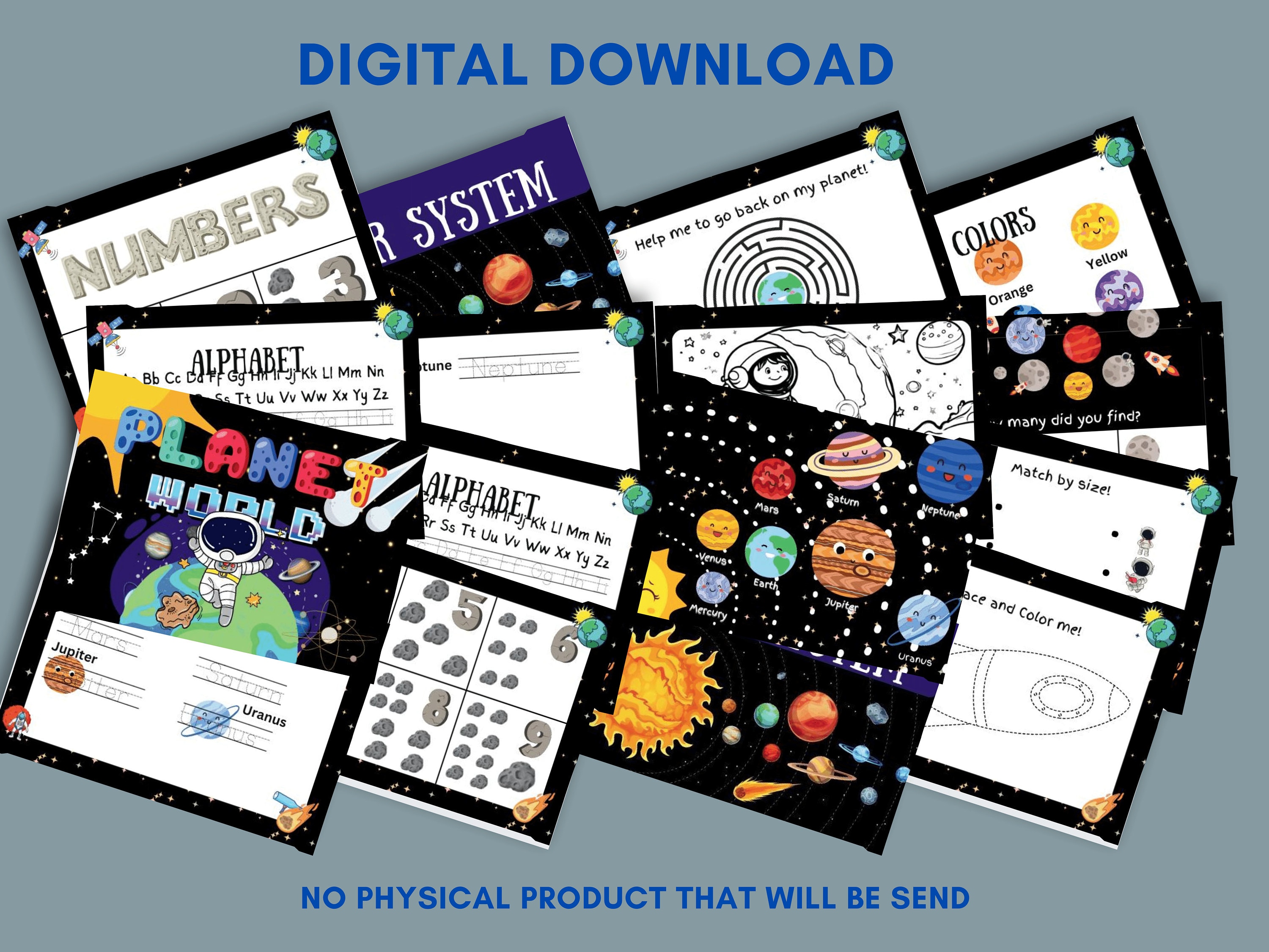 Solar System Busy Book Outer Space Learning Binder Personalized Space ...