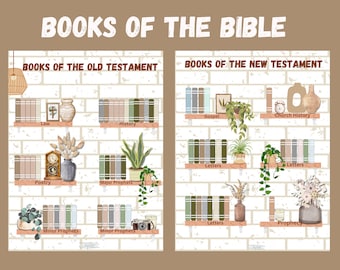 Books of the Bible Printable Memory Game Bundle, Sunday School Lesson ...