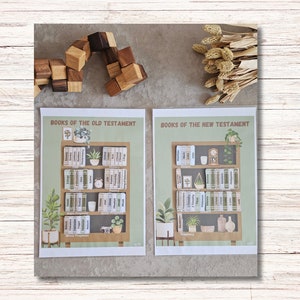 Books of the Bible Printable Memory Game Bundle, Sunday School Lesson ...