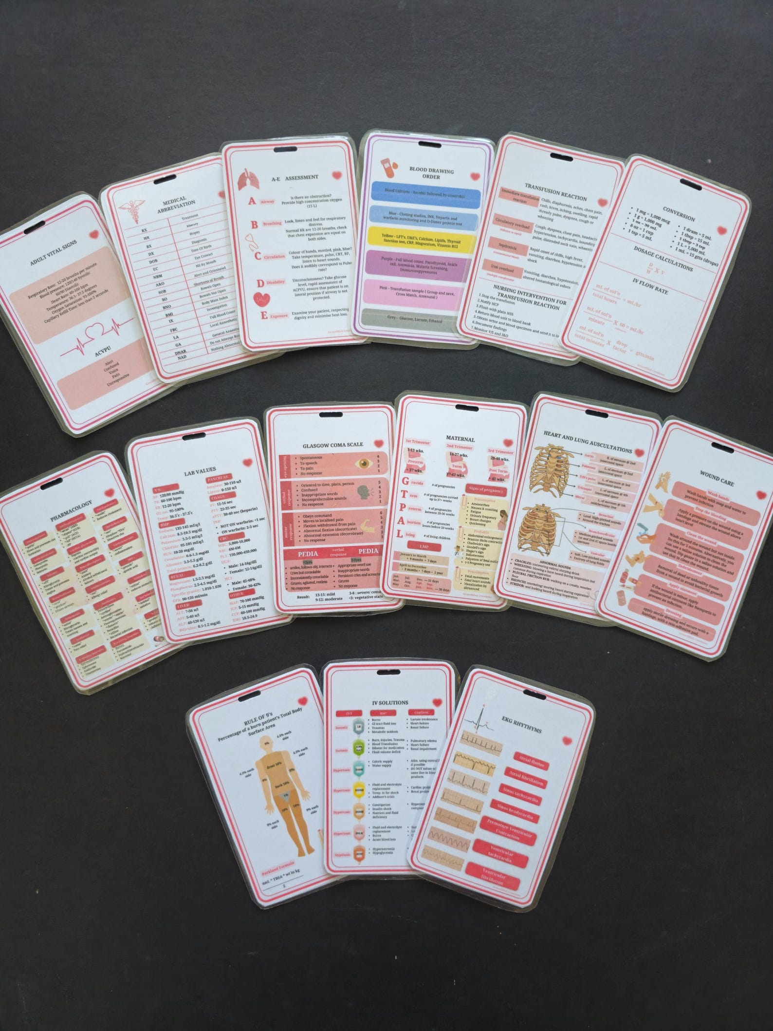 Complete Nursing Essential Flashcards Medical Pocket Guides Nursing ...