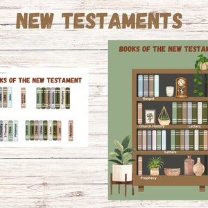 Books of the Bible Printable Memory Game Bundle, Sunday School Lesson ...