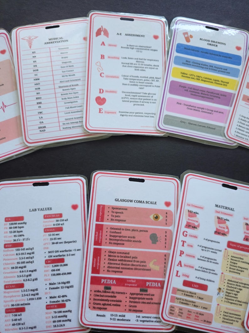 Complete Nursing Essential Flashcards Medical Pocket Guides Nursing ...