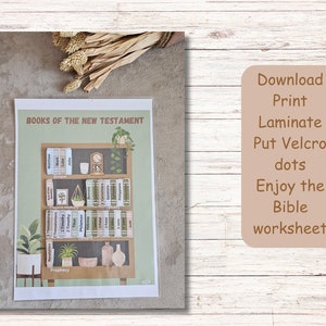 Books of the Bible Printable Memory Game Bundle, Sunday School Lesson ...