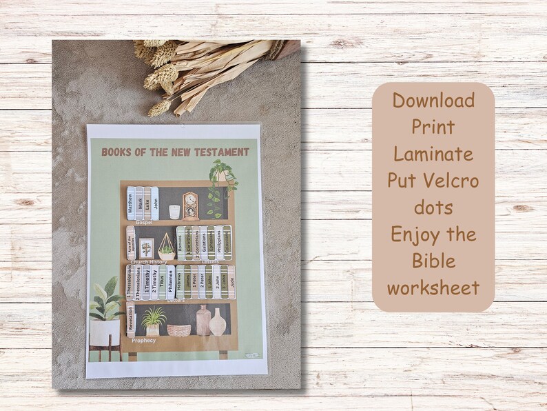 Books of the Bible Printable Memory Game Bundle, Sunday School Lesson ...