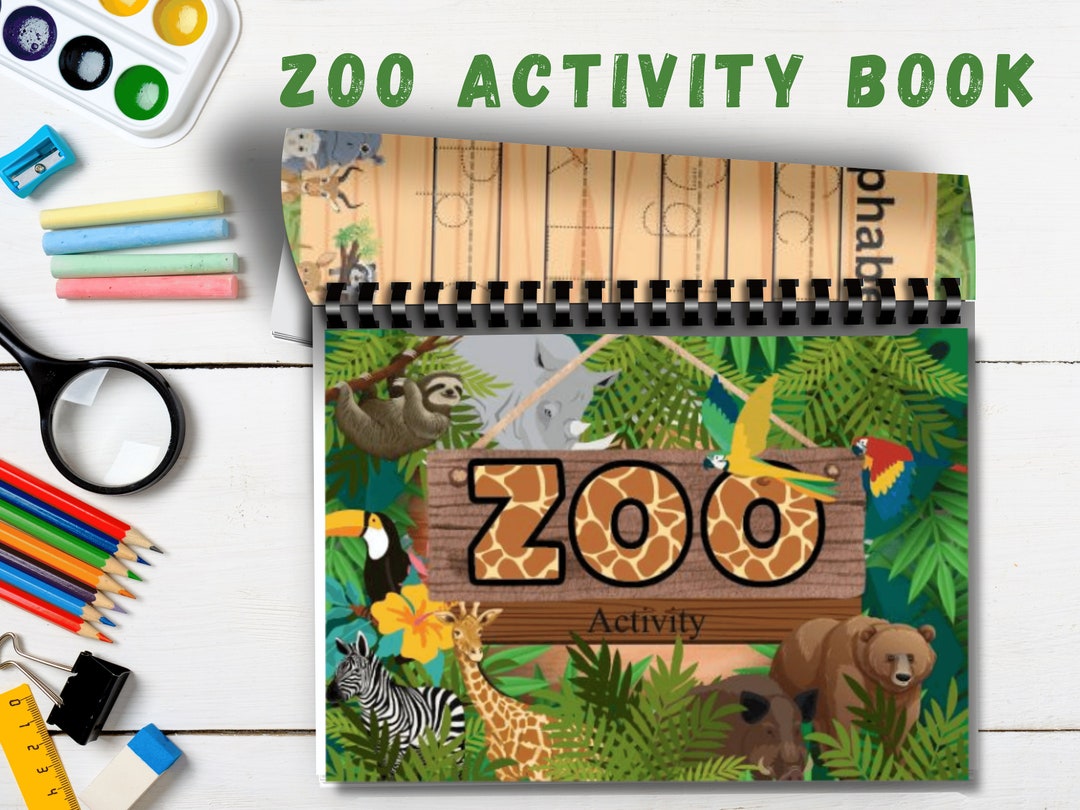 Animals Busy Book Printable, Kids Animal Educational Activity Book ...