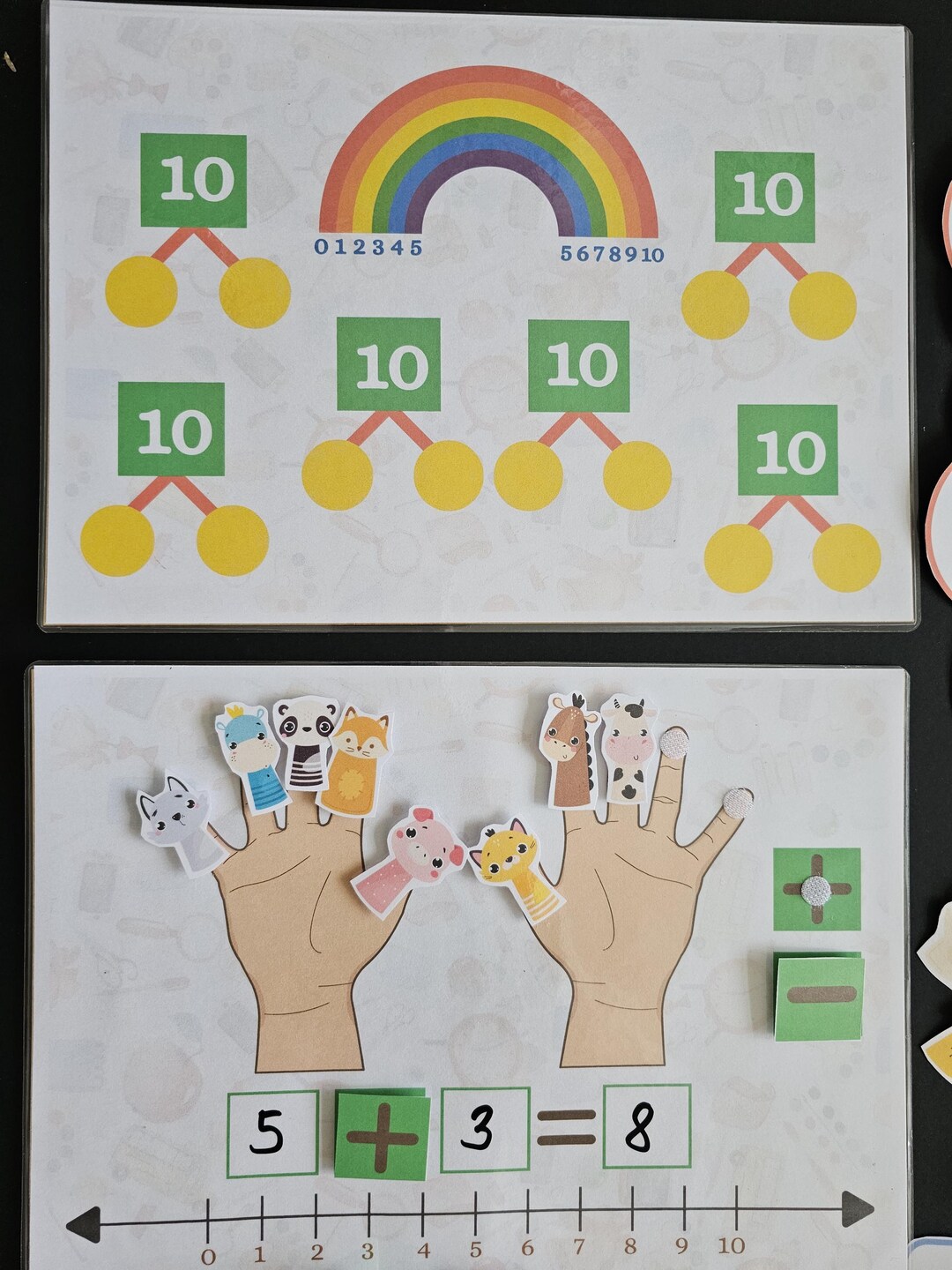 Number Bond,preschool Math, Activity Mat for Children, Fun Numeracy ...