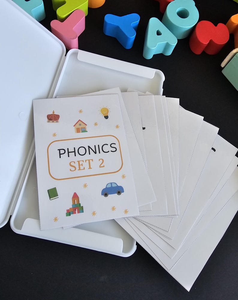 Phase 2 Phonics Flashcards, Children Phonics Learning, Set 2 Reading ...