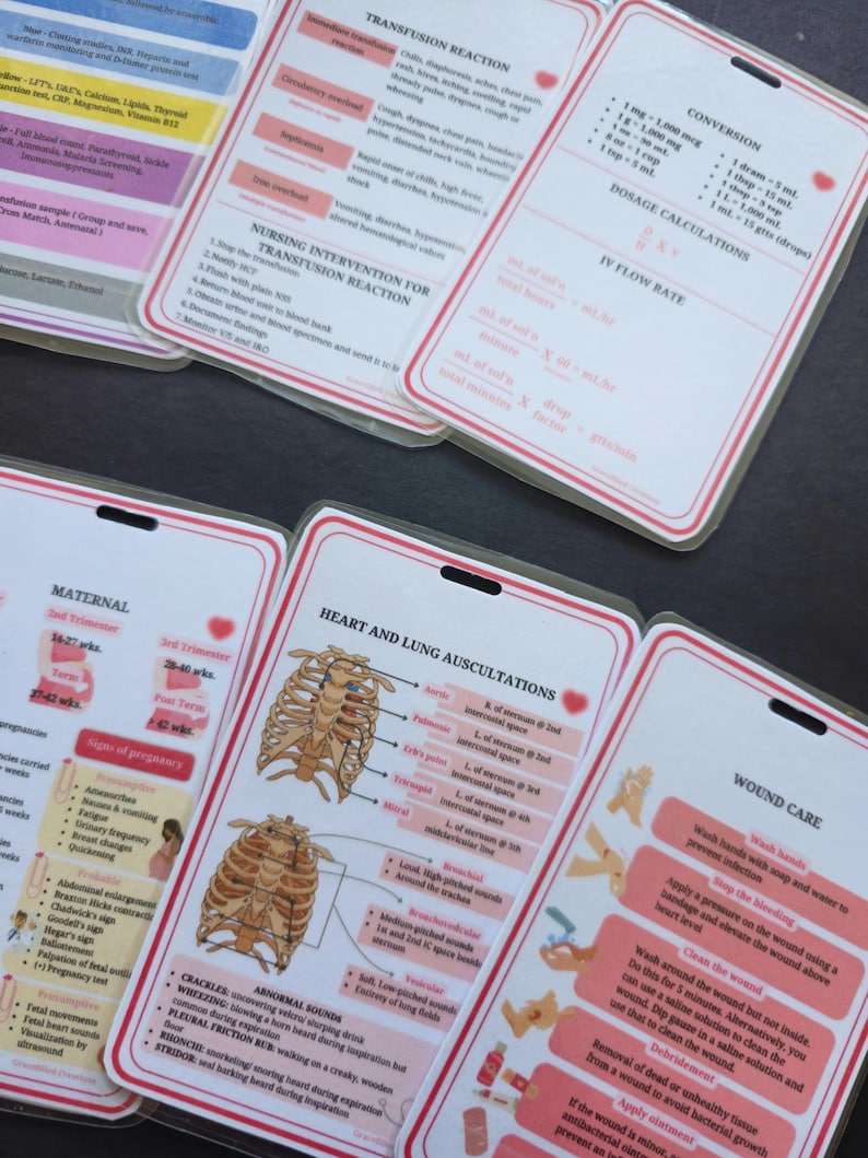 Complete Nursing Essential Flashcards Medical Pocket Guides Nursing ...