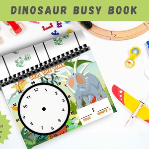 Dinosaur Themed Busy Book / Printable / Preschool Curriculum / Toddler ...