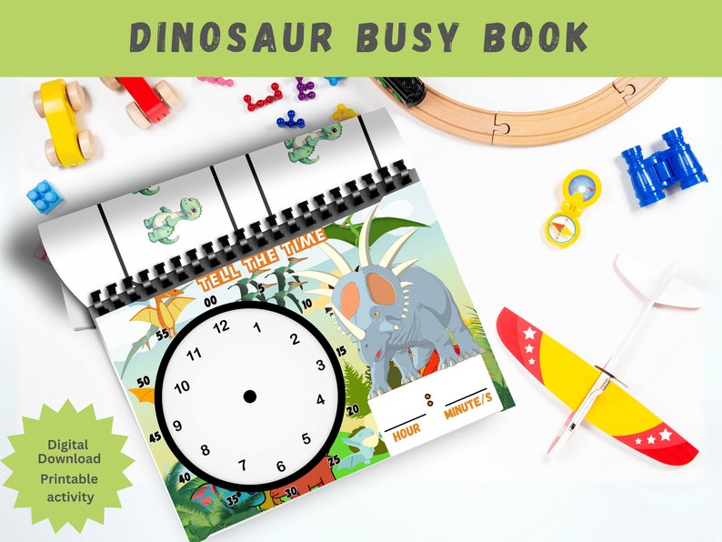 Dinosaur Themed Busy Book / Printable / Preschool Curriculum / Toddler ...