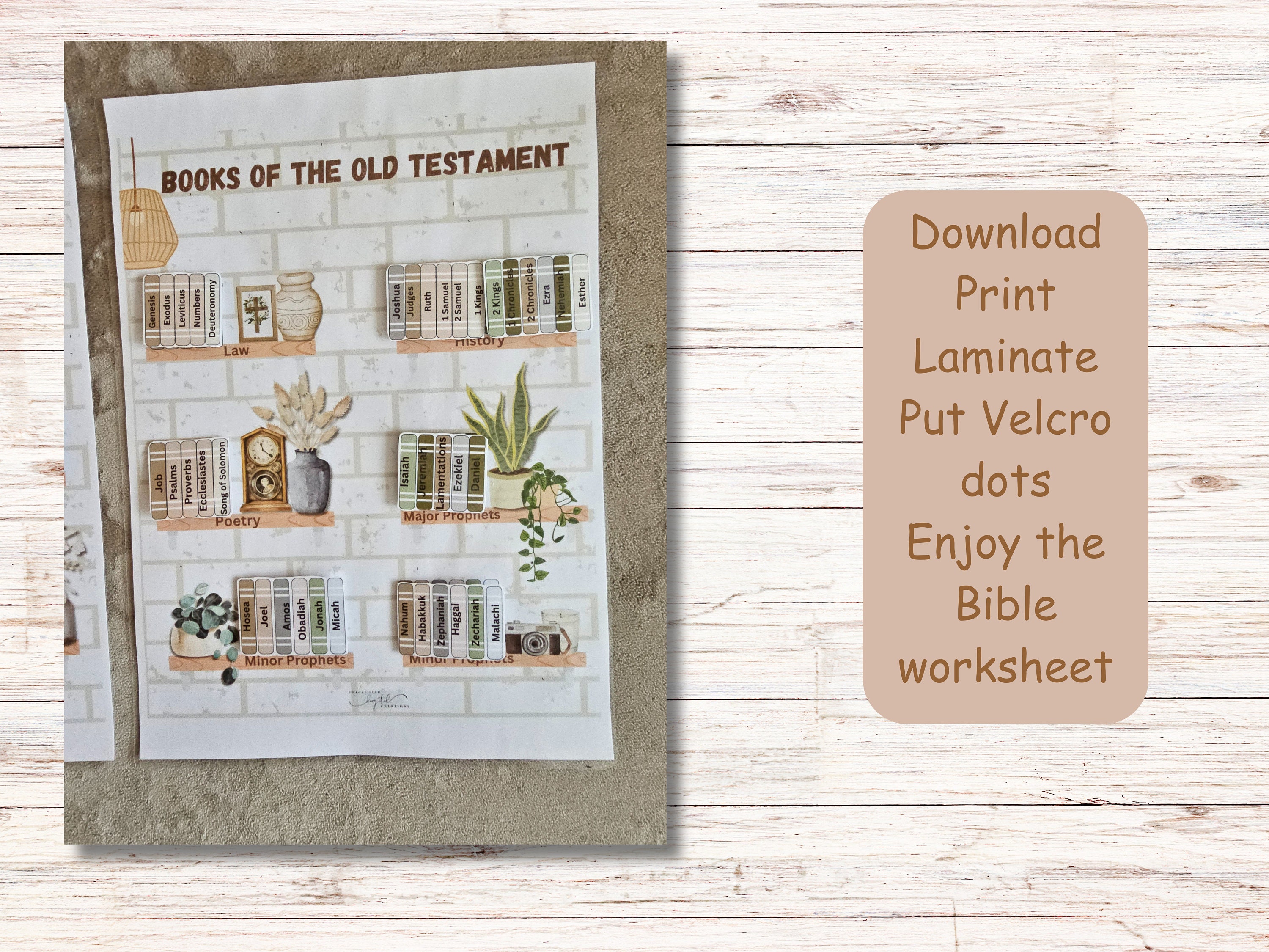 Books of the Bible Printable Memory Game Bundle, Sunday School Lesson ...