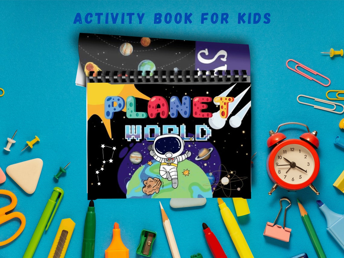 Solar System Busy Book Outer Space Learning Binder Personalized Space ...