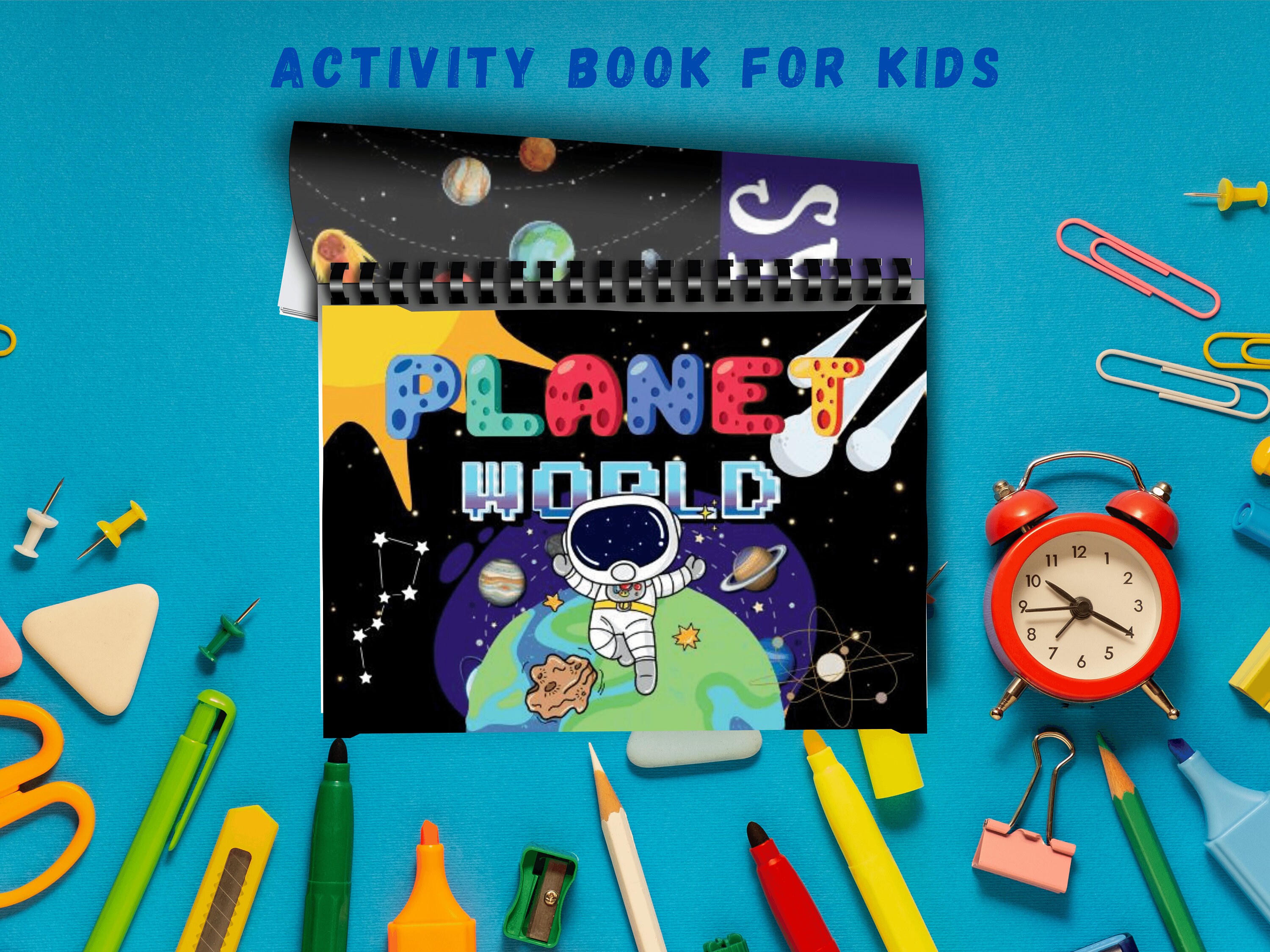 Solar System Busy Book Outer Space Learning Binder Personalized Space ...