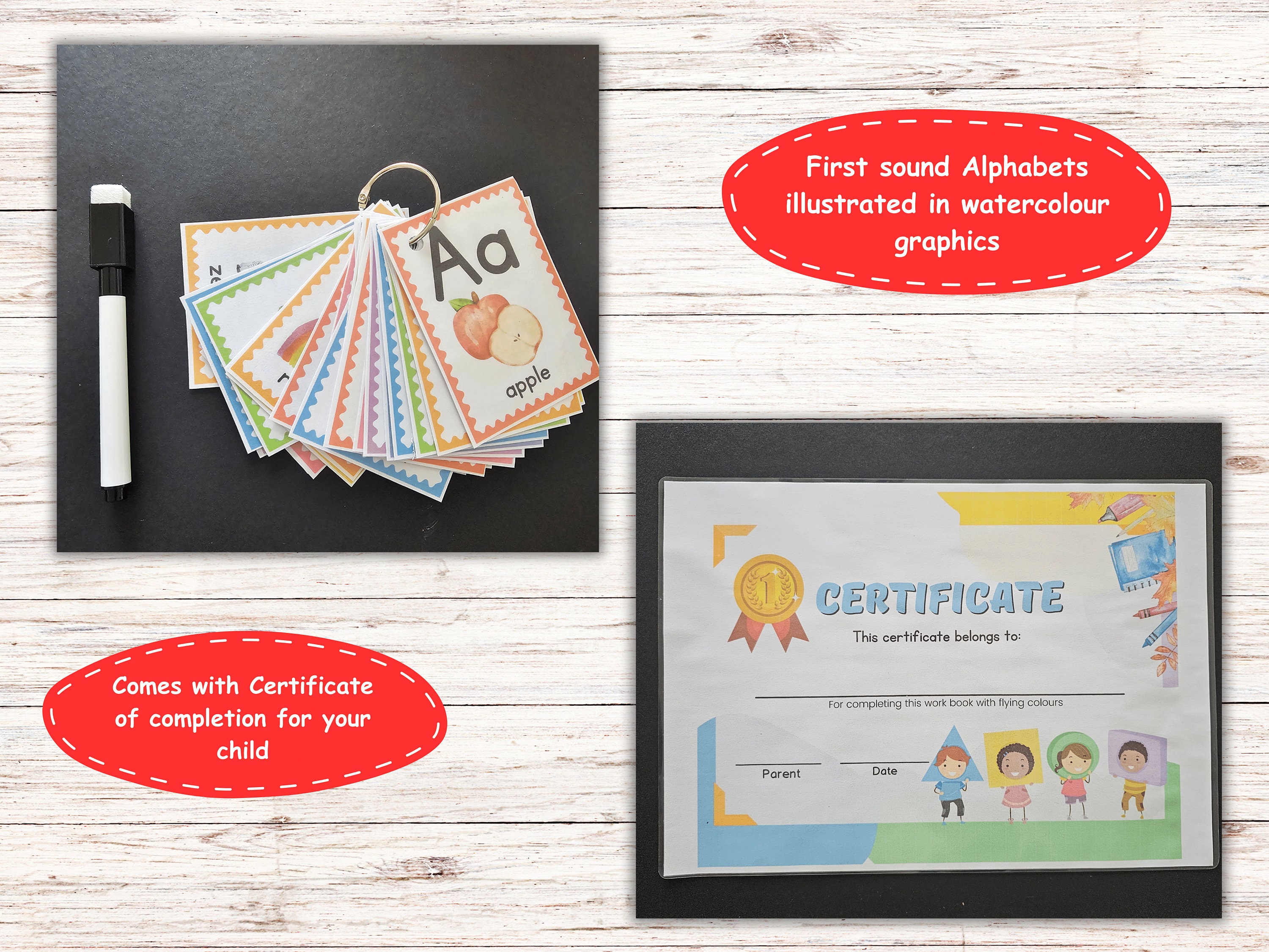 Personalised Learning Folder for 2 Years Old | Quiet Book | Educational ...