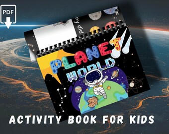 Solar System Busy Book Outer Space Learning Binder Personalized Space ...