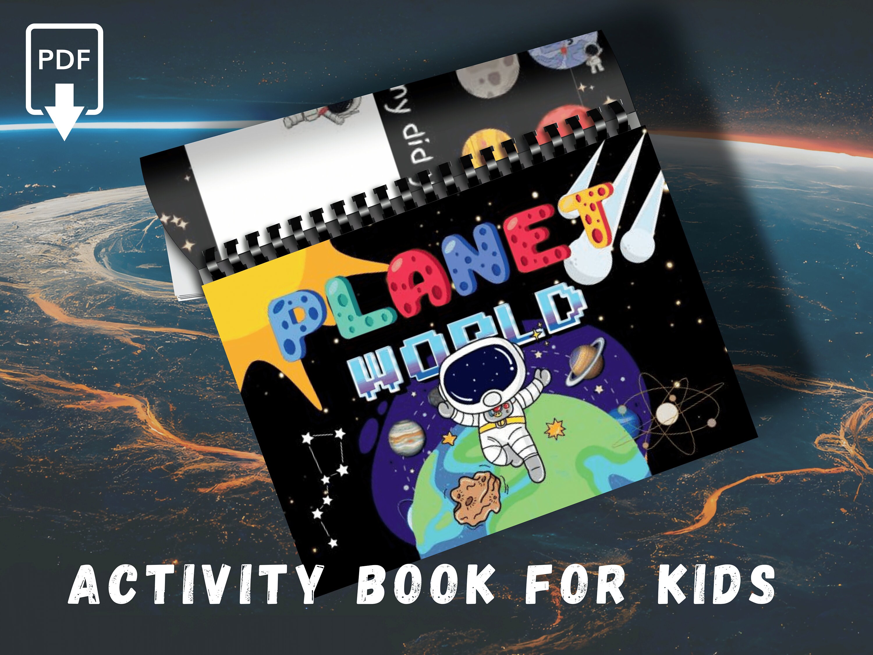 Solar System Busy Book Outer Space Learning Binder Personalized Space ...