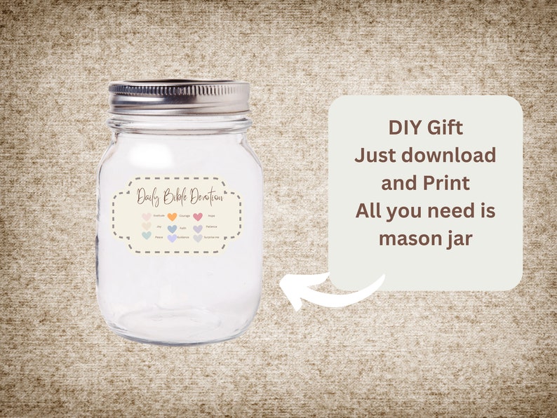 Printable Bible Verse Jar Kit: DIY Scripture Gift (PDF) - Etsy