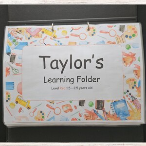 Personalised Learning Folder for 2 Years Old Quiet Book Educational ...