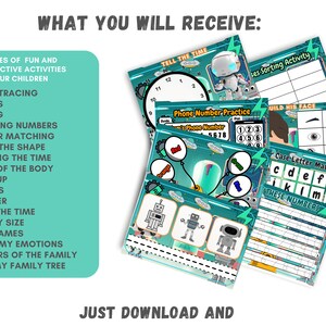 Irobot Themed Busy Book / Printable / Preschool Curriculum / Toddler ...