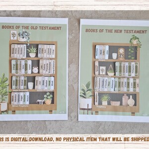 Books of the Bible Printable Memory Game Bundle, Sunday School Lesson ...