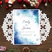 Winter Wedding Invitation SVG 5x7, Snowflakes Gate Fold Card, Christmas ...