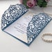 Gate Card 5x7, Lace Wedding Invitation SVG, Gate Fold Card, Luxury ...