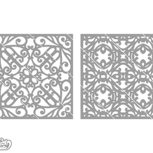 16 Square Panel Set SVG DXF, Laser Cut Decorative Panel Templates ...
