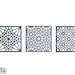 24 Islamic Patterns, Arabic and Moroccan Decorative Square Panels ...