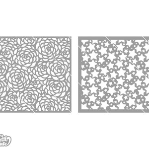 16 Square Panel Set SVG DXF, Laser Cut Decorative Panel Templates ...