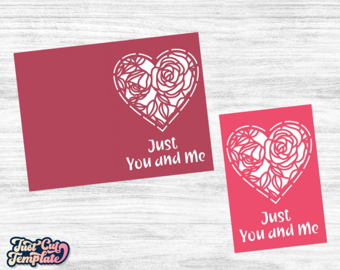 8 Valentine's Day Card SVG Set Cricut Joy Valentines Card - Etsy