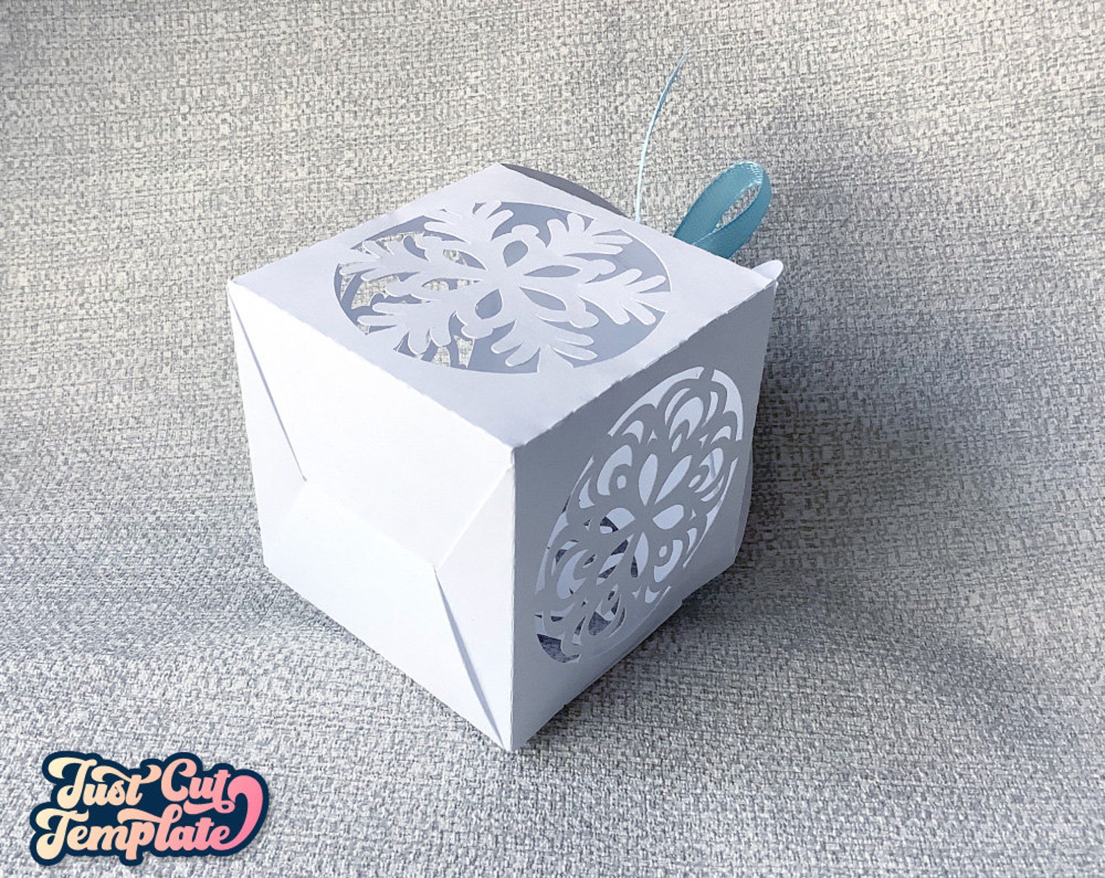 Set Christmas Favor Box SVG Templates Christmas Gift Box - Etsy