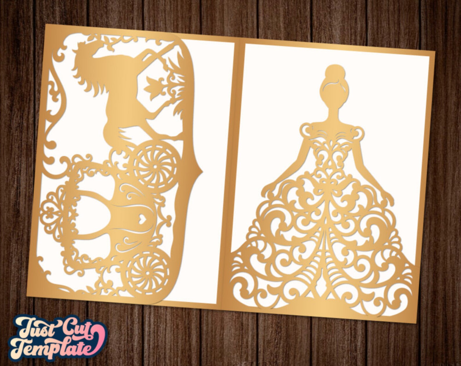 Quinceanera Invitation SVG Princess Birthday Party Invite SVG - Etsy