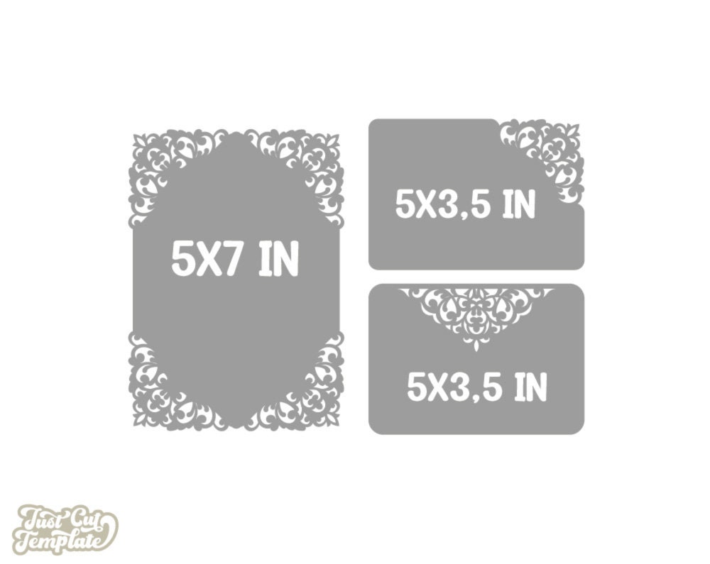 Cricut Wedding Card SVG Template Wedding Invitation SVG - Etsy Australia