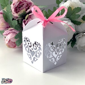 SVG Wedding Favor Box, Heart Favor Box SVG, Happy Birthday Candy Box ...