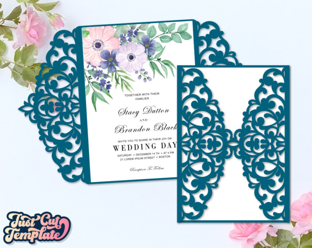 Gate Wedding Invitation SVG Gate Card 5x7 Cricut Wedding - Etsy