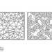 16 Square Panel Set SVG DXF, Laser Cut Decorative Panel Templates ...