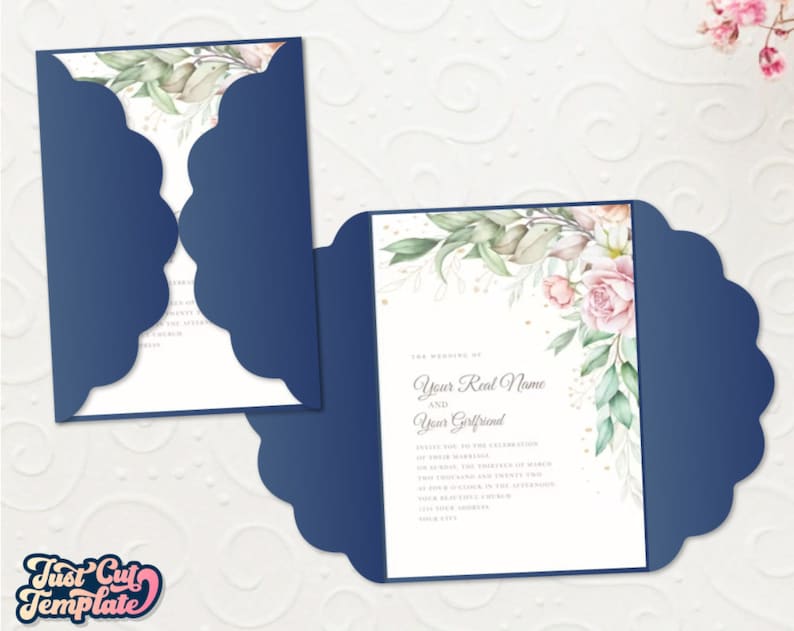 Gate Envelope 5x7, Simple Wedding Invitation SVG, Wedding Invitation ...