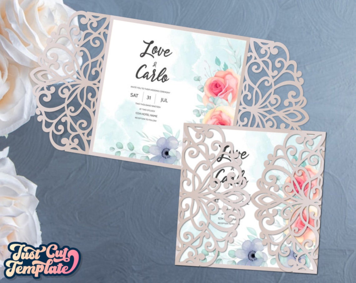 Gate Invitation SVG Wedding Invitation Svg Card Cricut Laser - Etsy