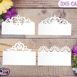 Set Patterned Cards SVG, 30 Wedding Invitation Cut-out Cards Bundle ...