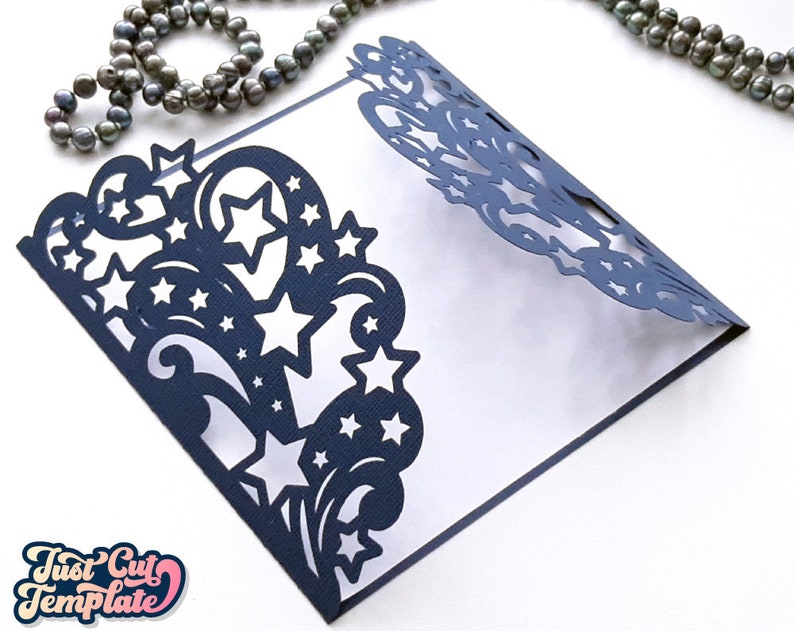 Stars Invitation SVG Cricut Galaxy Wedding Invitation Svg - Etsy