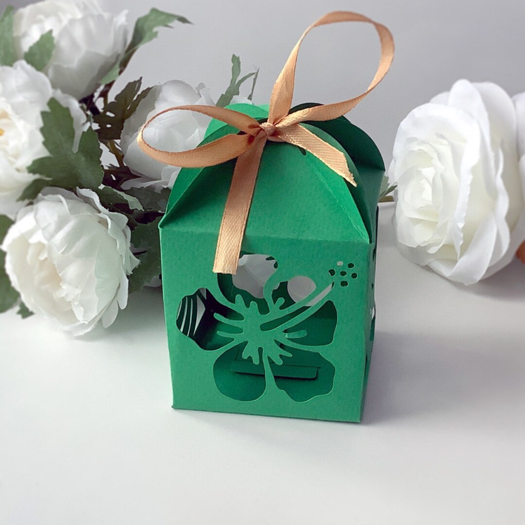 Favor Box SVG, Tropical Party Favor, Tropical Wedding Favor Box ...