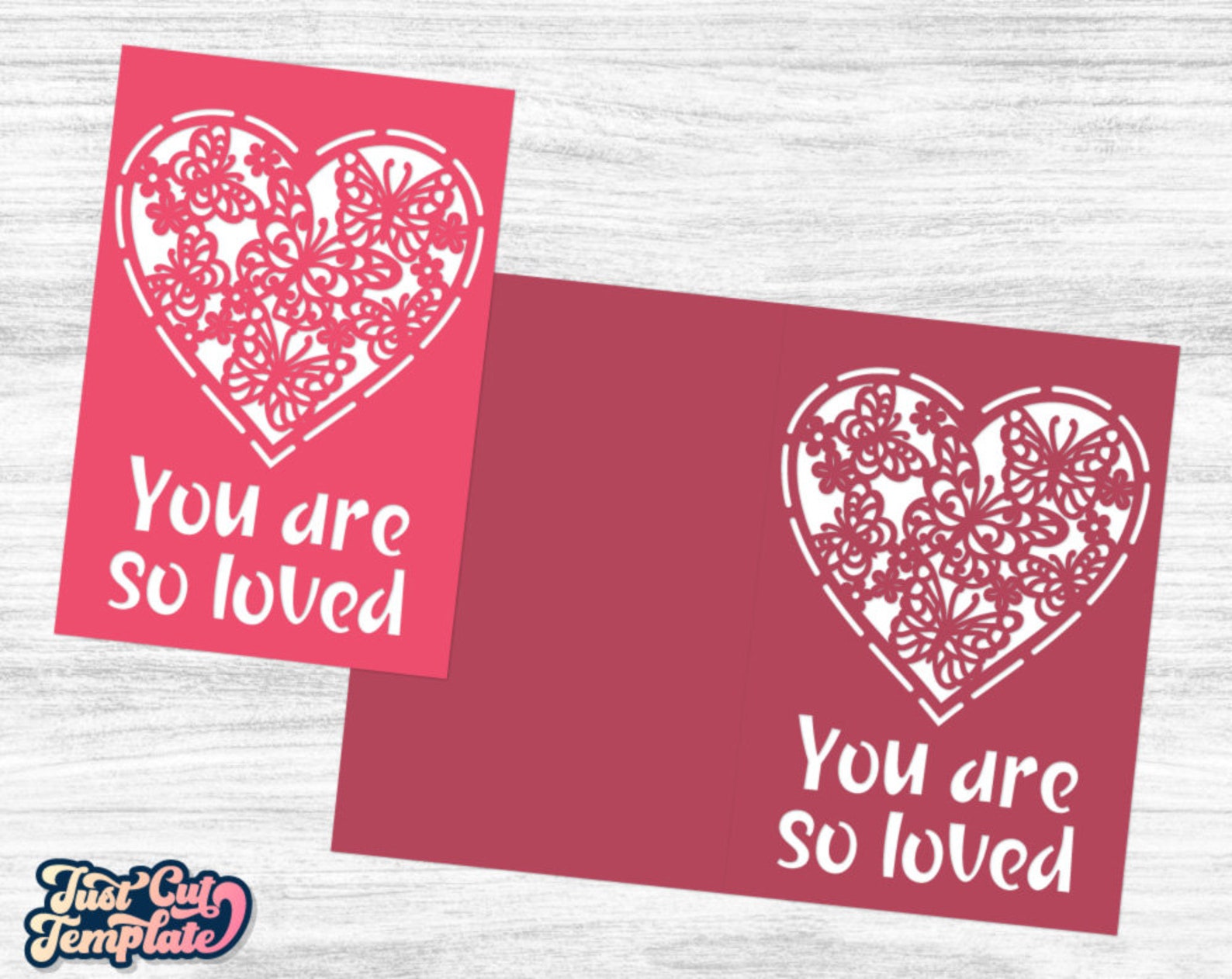 8 Valentine's Day Card SVG Set Cricut Joy Valentines Card - Etsy