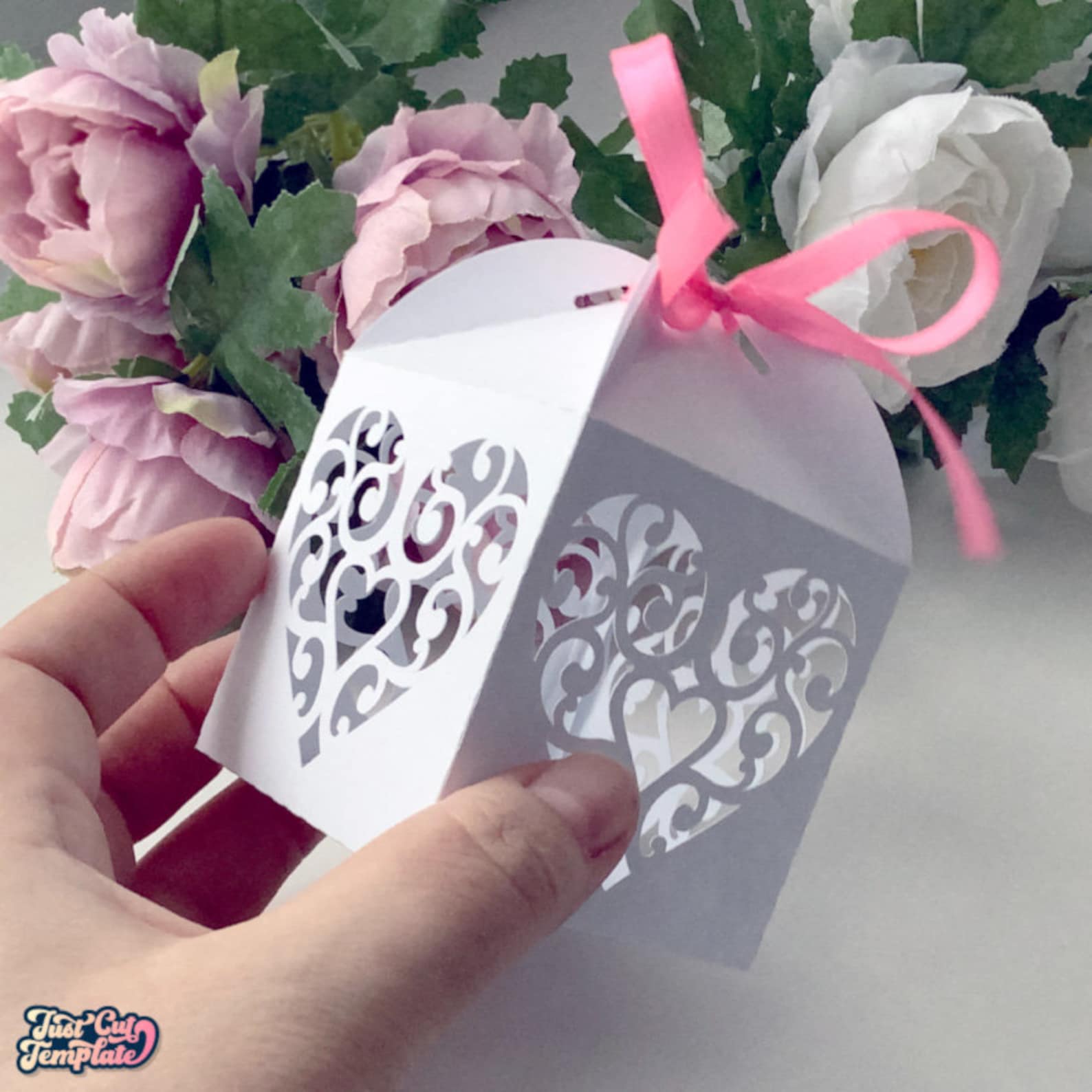 SVG Wedding Favor Box, Heart Favor Box SVG, Happy Birthday Candy Box ...