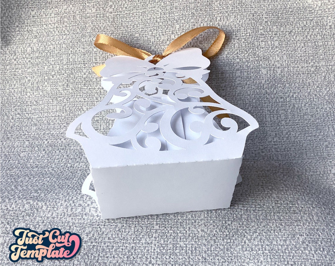 Set Christmas Favor Box SVG Templates Christmas Gift Box - Etsy