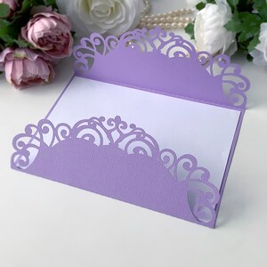 Lace Wedding Invitation SVG, Rustic Gate Fold Card 5x7, Quinceanera ...